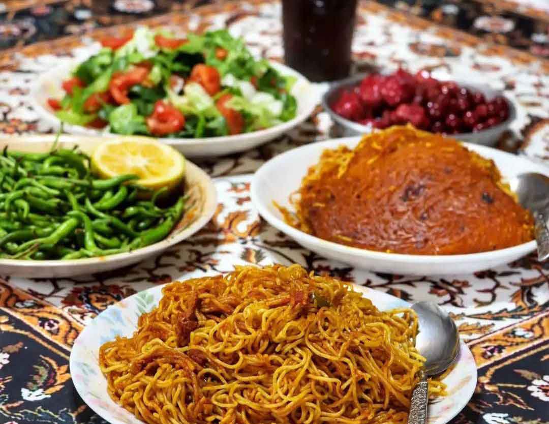 Iranian Macaroni recipe with potato casserole - Yummcook