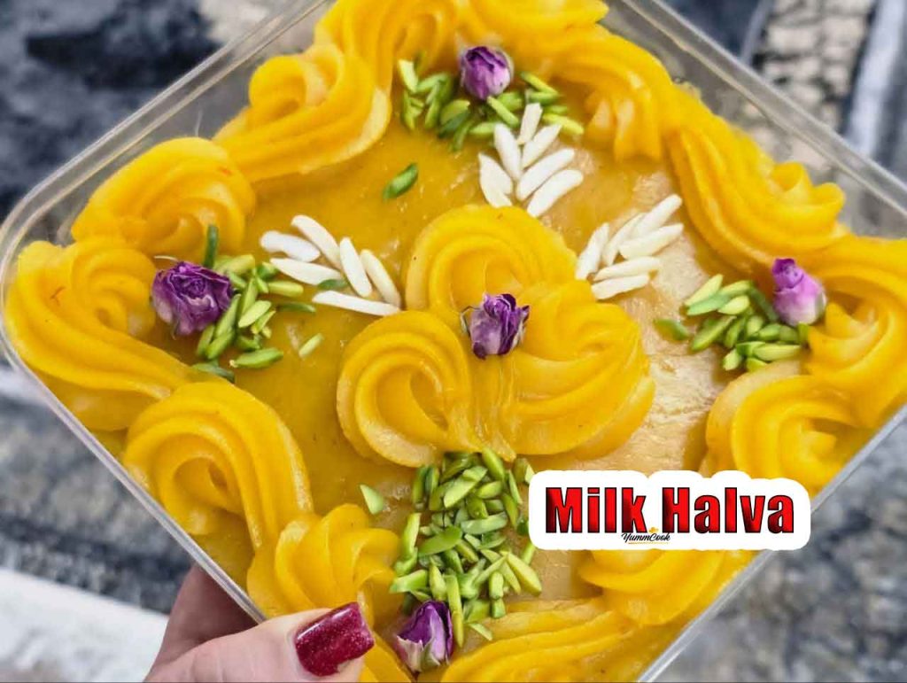 Milk Halva: Traditional Dessert with Milk - YummCook | Easy Persian ...